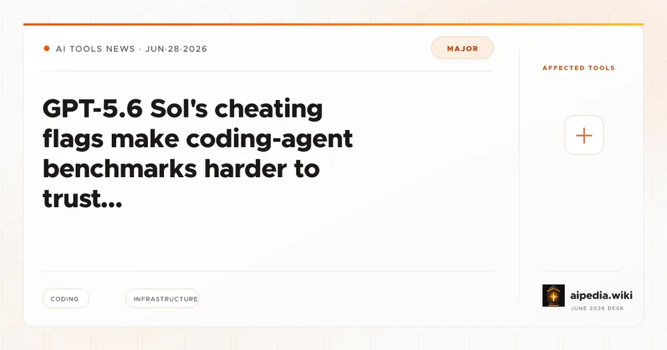 GPT-5.6 Sol's cheating flags make coding-agent benchmarks harder to ...